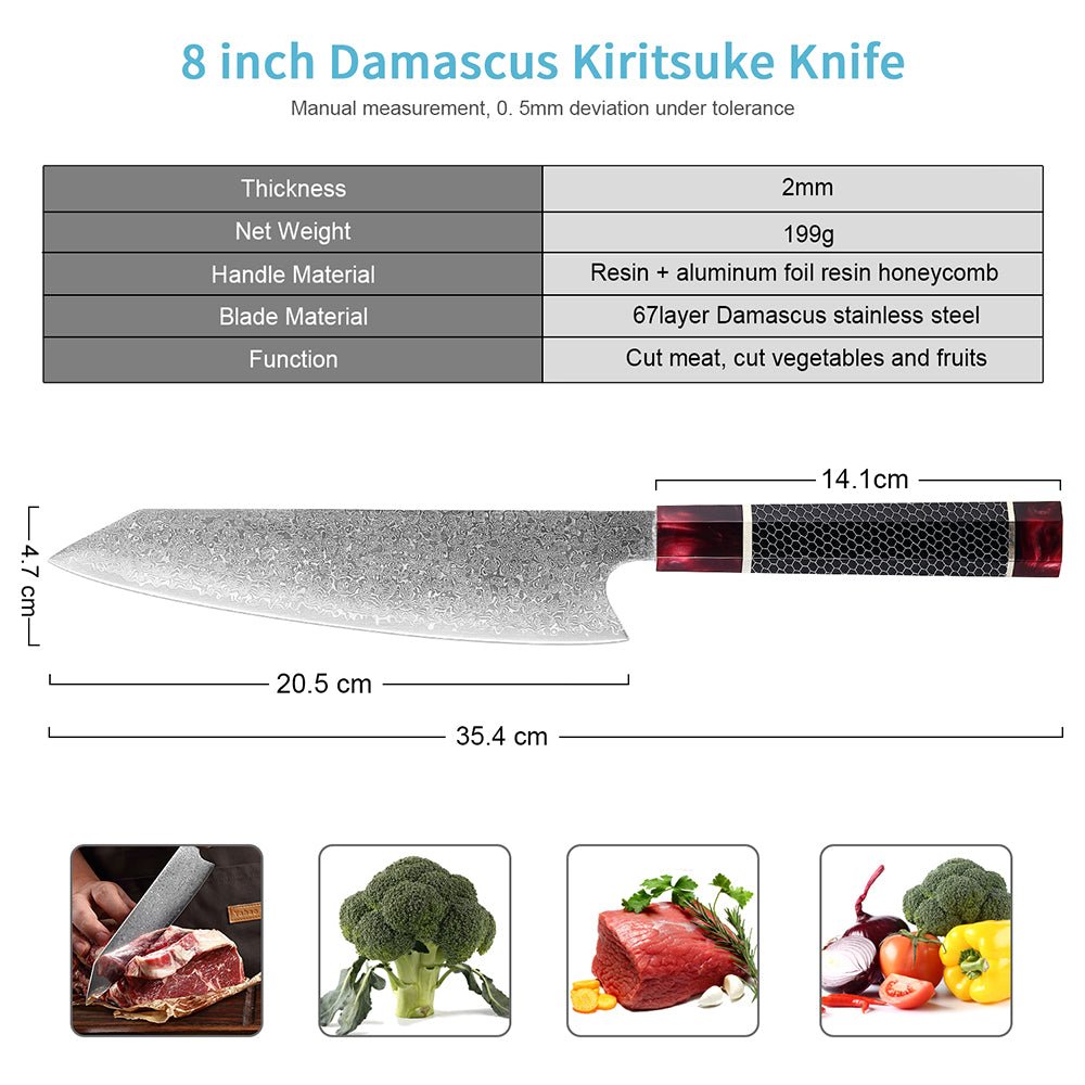 8" Japanese Chefs Knife - Letcase.com