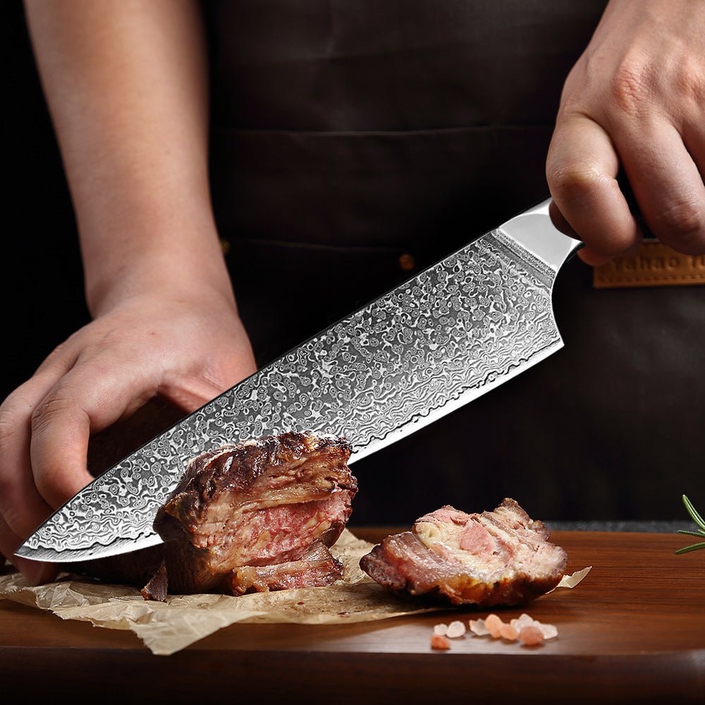 Professional Japanese Damascus Chef Knife Set, 7-Piece – Letcase