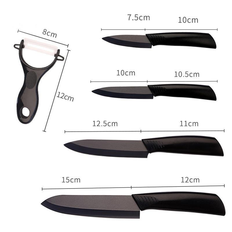 5-Piece Ceramic Kitchen Knives Set - Letcase.com